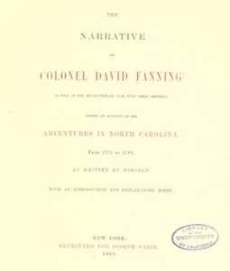 David Fanning | American Revolution Tour of N.C.