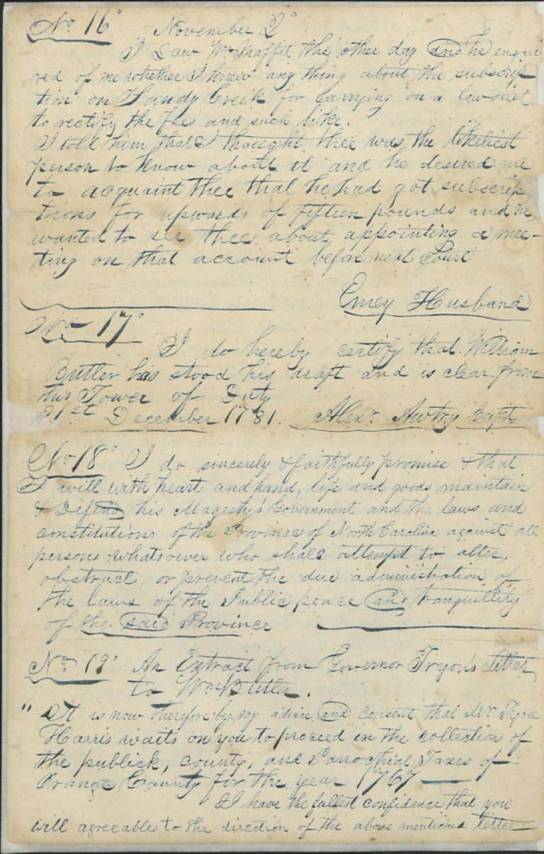 The Regulators | American Revolution Tour of N.C.